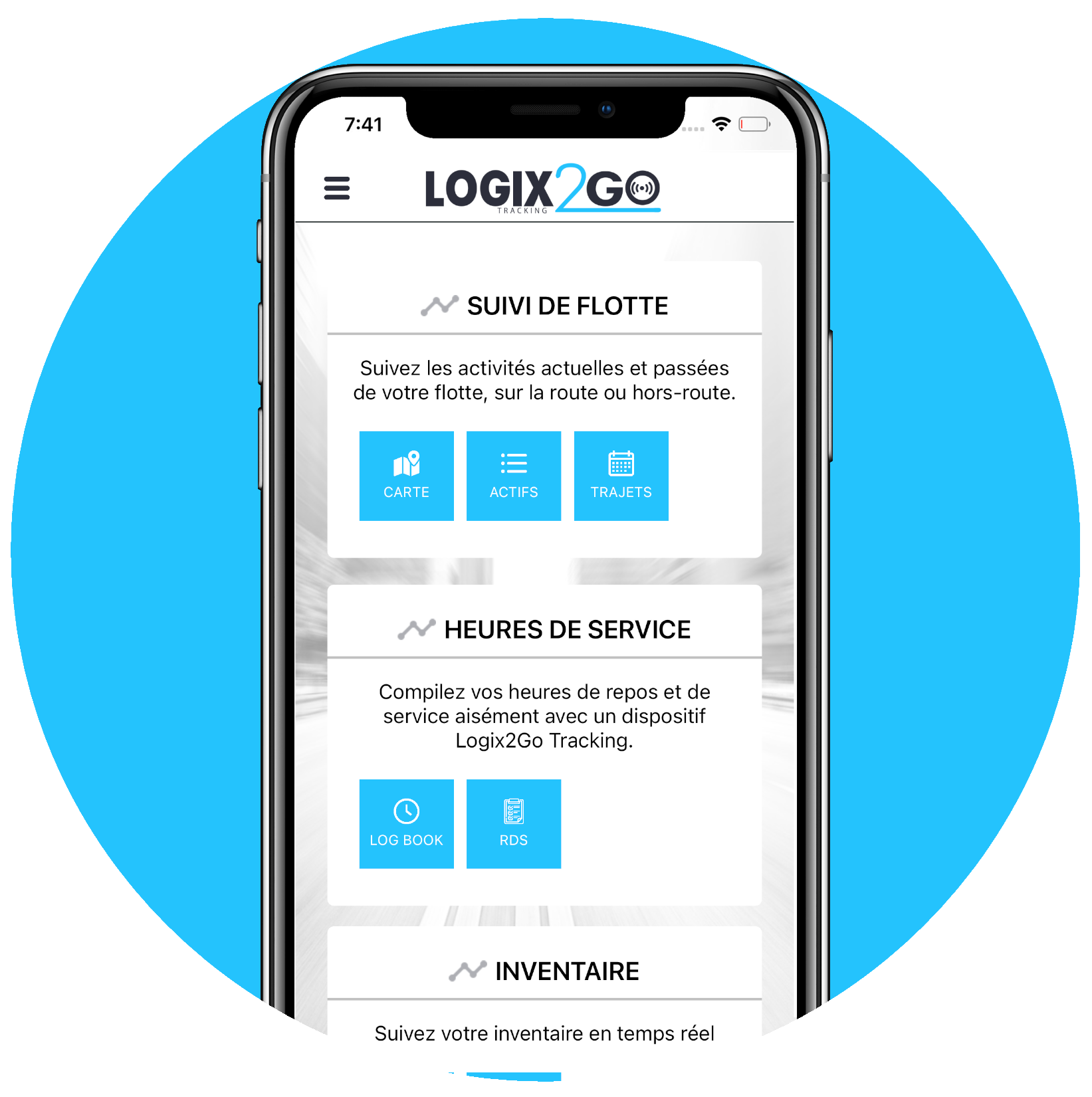Connexion - Logix2Go Tracking